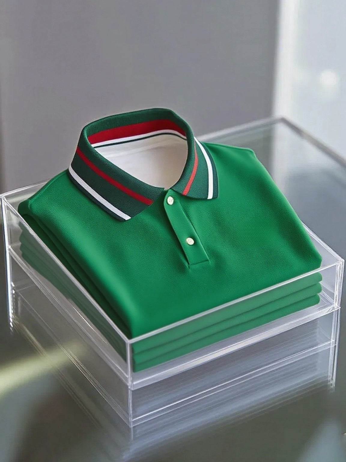 Men's Business Button-Down Short Sleeve Polyester Polo Shirt - Elvan